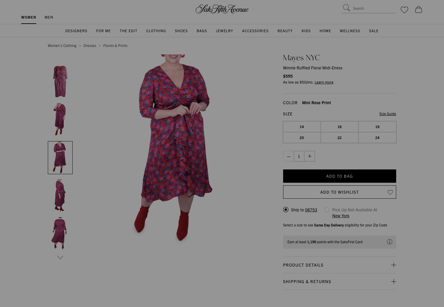 Mayes NYC Now Available at Saks Fifth Ave